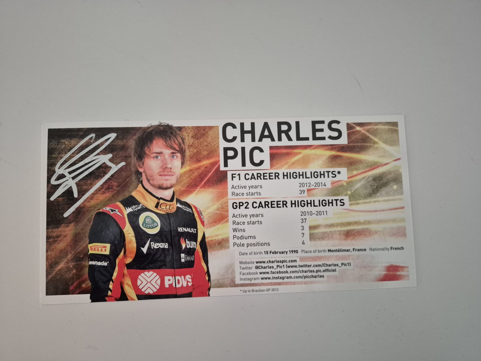 Driver Cards – Racingexclusives